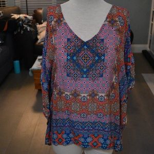 Tolani | Tops | Tolani Cold Shoulder Tunic | Poshmark